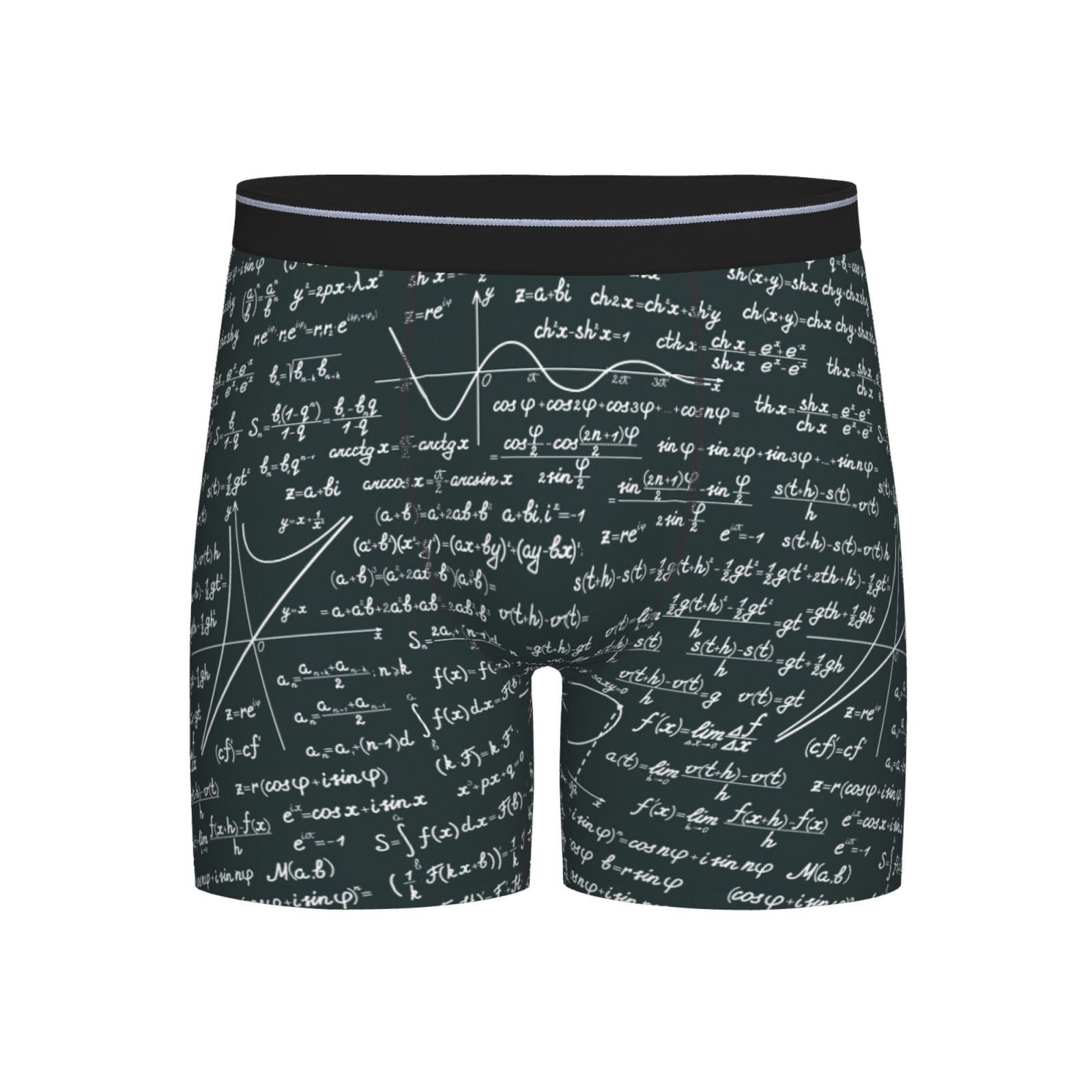 Handwritten Math Formulas Pattern Mens Underwear Boxer Briefs Stretch ...