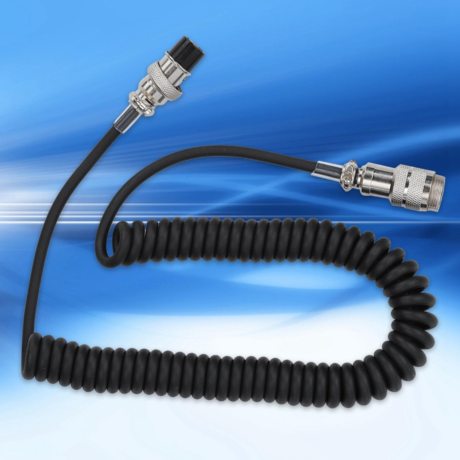 Handy 8-pin Coiled Extension Microphone Cord Male Female Cable ...