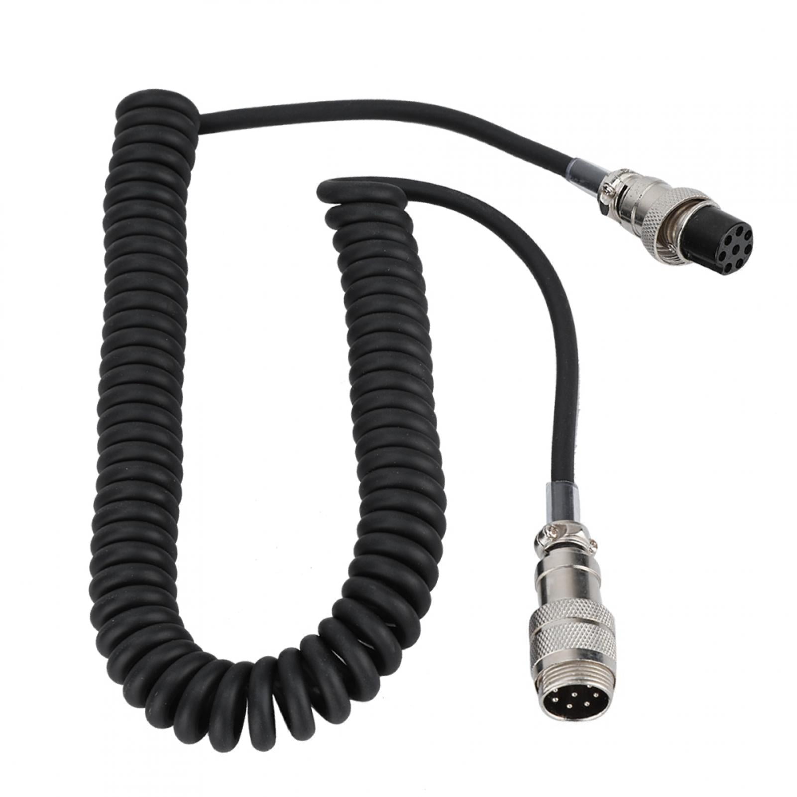 Handy 8-pin Coiled Extension Microphone Cord Male Female Cable ...