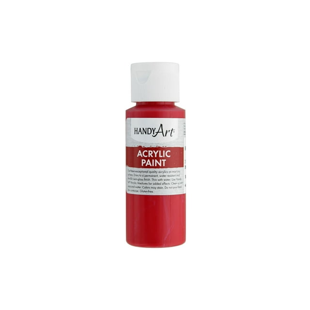 Handy Art Acrylic Paint 2oz Student Brite Red - Walmart.com