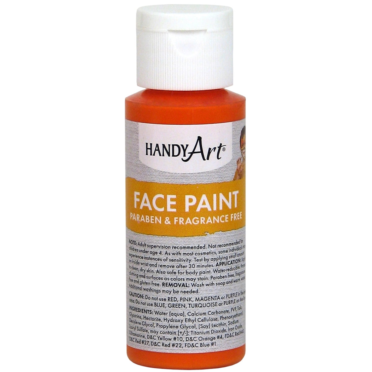 Handy Art Face Paint 2oz Orange - Walmart.com