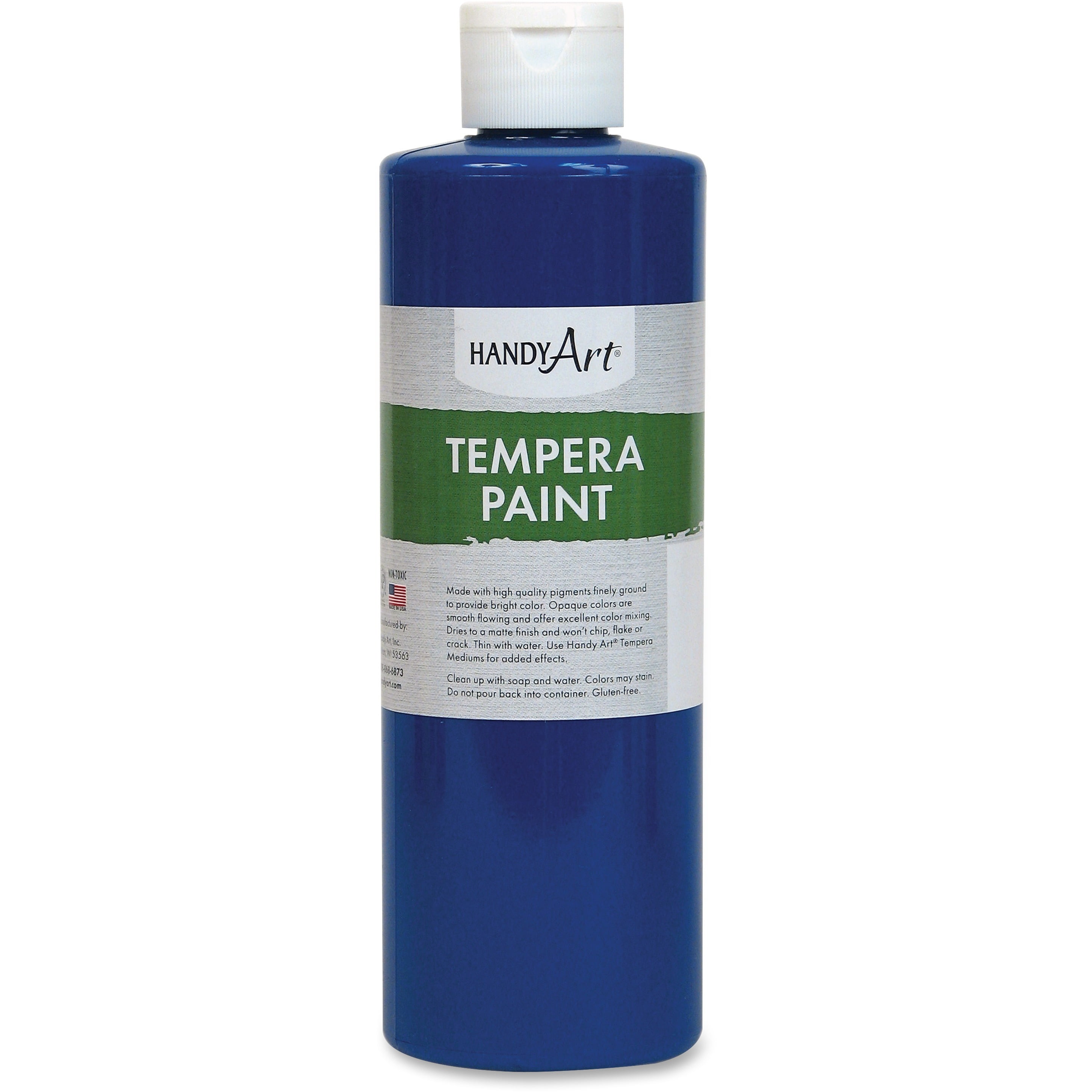 Handy Art Tempera Paint 16oz-Blue - Walmart.com
