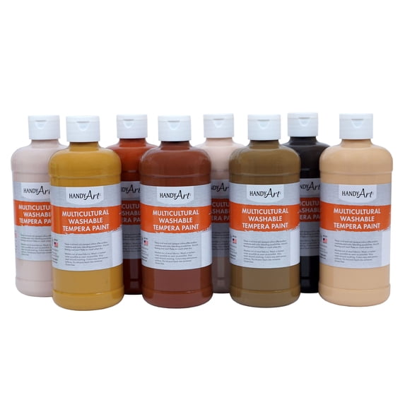Handy Art Washable Tempera 8-Pint Multicultural Set - Walmart.com