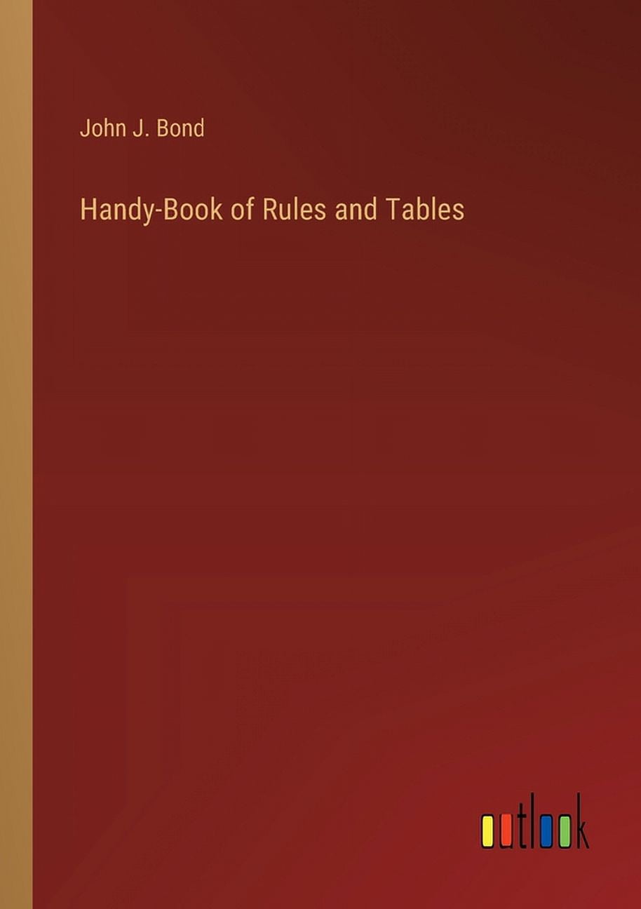 Handy-Book of Rules and Tables (Paperback) - Walmart.com