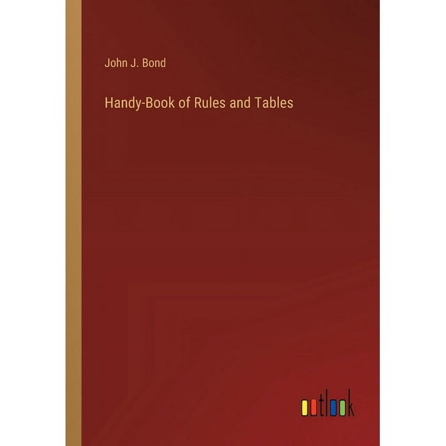 Handy-Book of Rules and Tables (Paperback) - Walmart.com