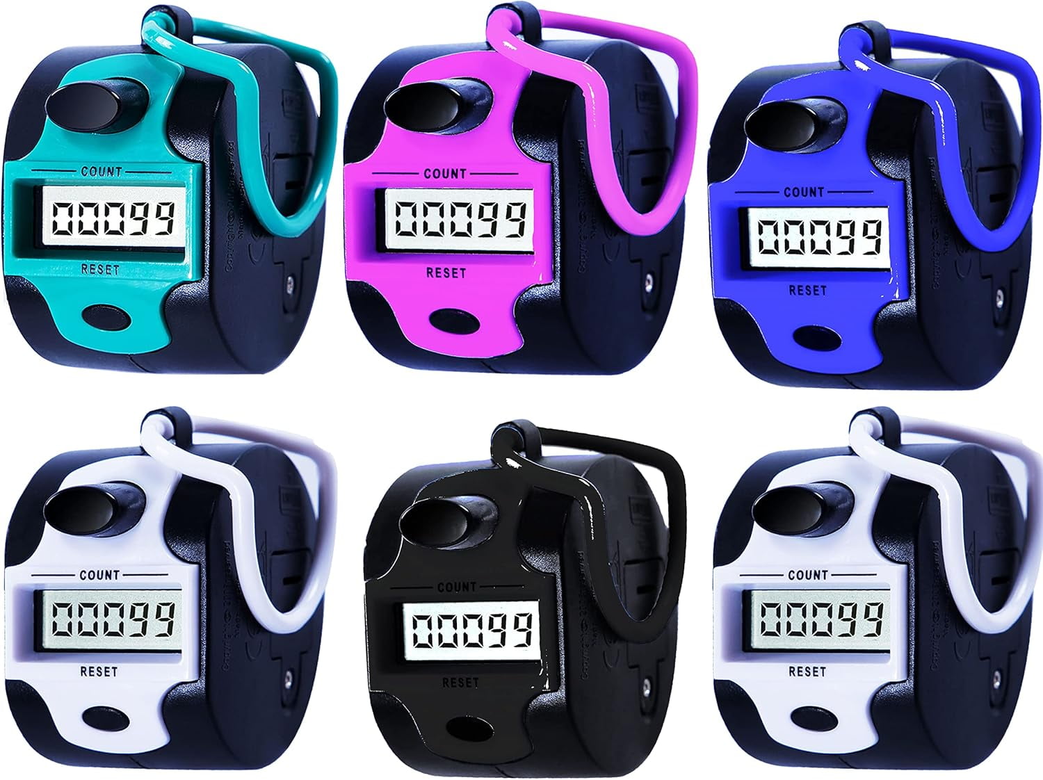 Handy Counter Click Manual Digital clicker Stitch Tally Counters Finger Mechanical Palm Handheld ...