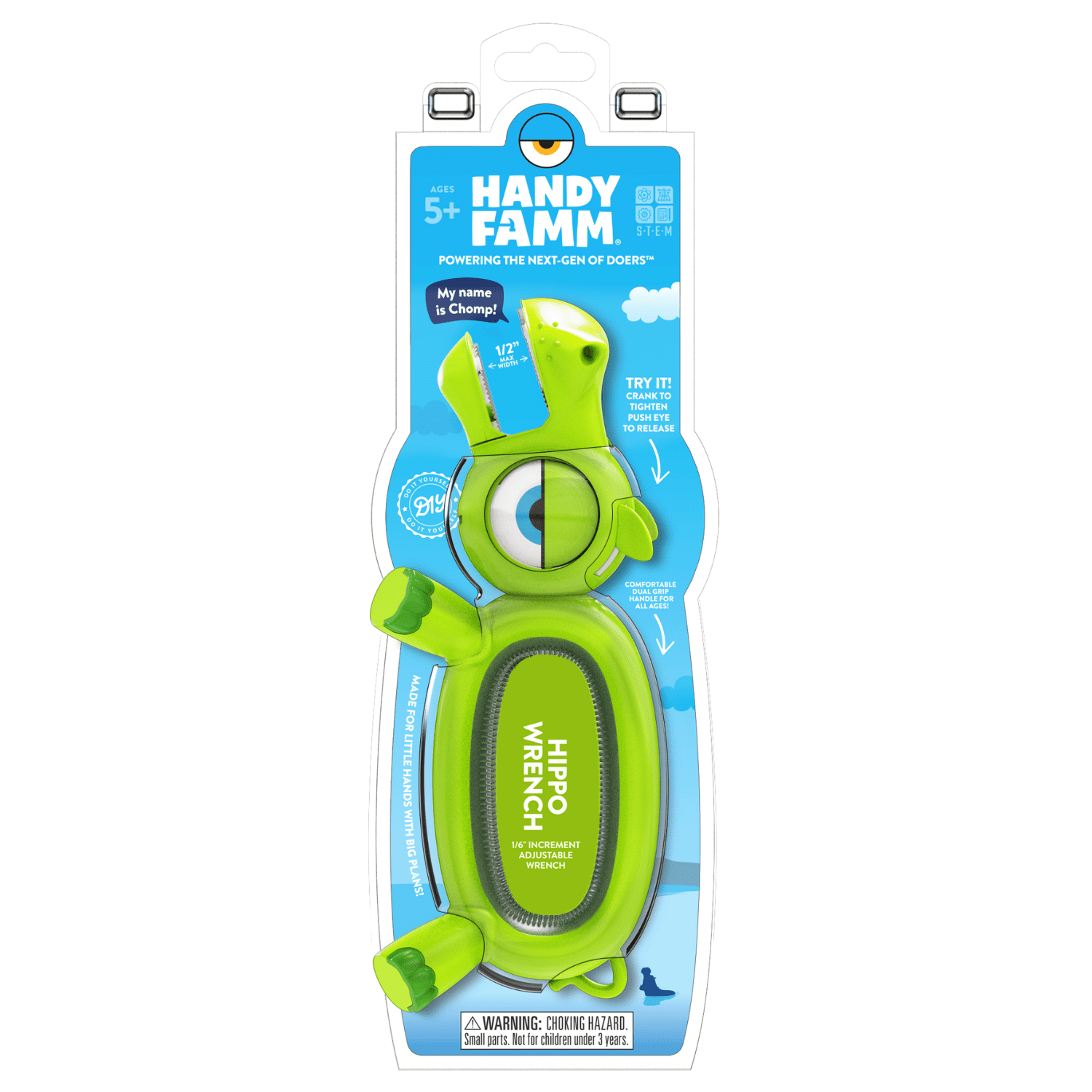 Handy Famm, Kid-Safe Adjustable Wrench, Real DIY Tool for Kids ...
