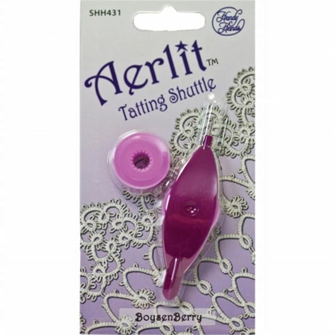 Handy Hands Aerlit Tatting Shuttle, Boysenberry, Plastic, Includes 2 ...