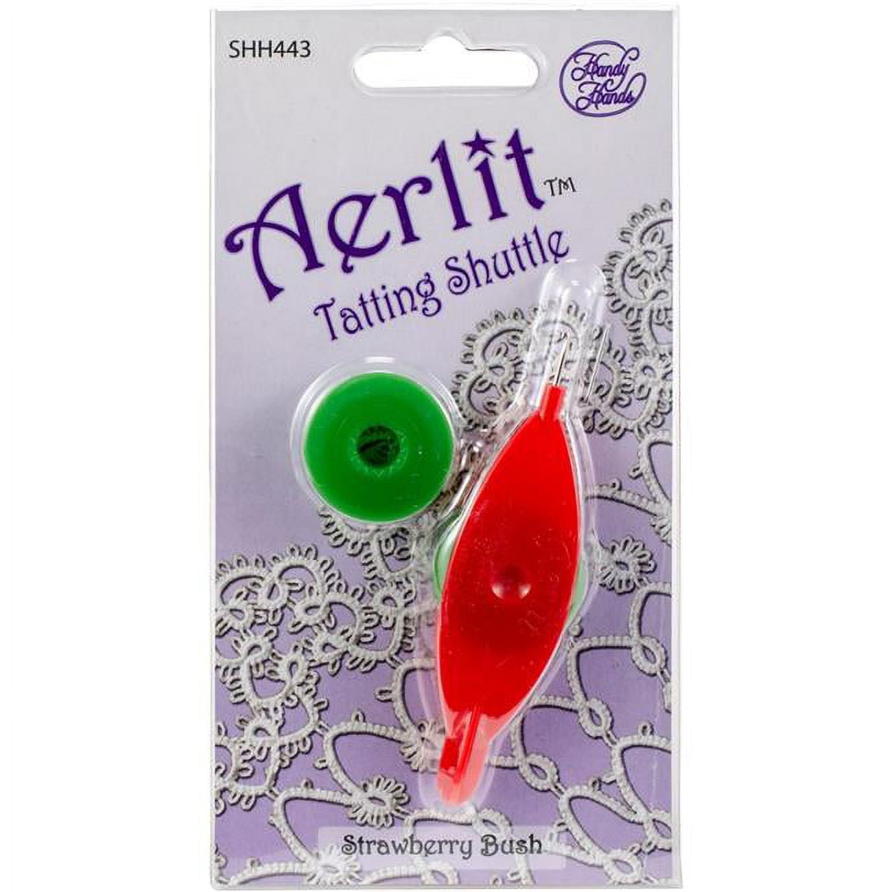 Handy Hands Aerlit Tatting Shuttle W/2 Bobbins-Strawberry Bush ...