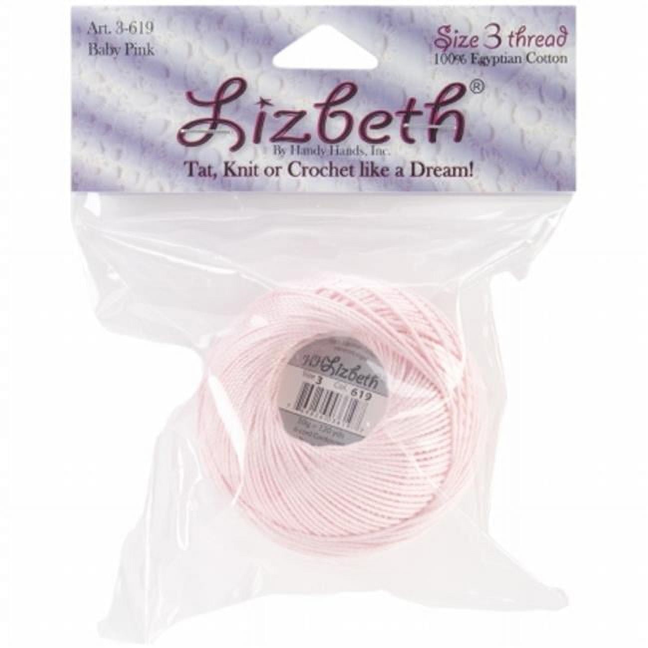 Handy Hands HH03-619 Lizbeth Cordonnet Cotton Size 3-Baby Pink ...