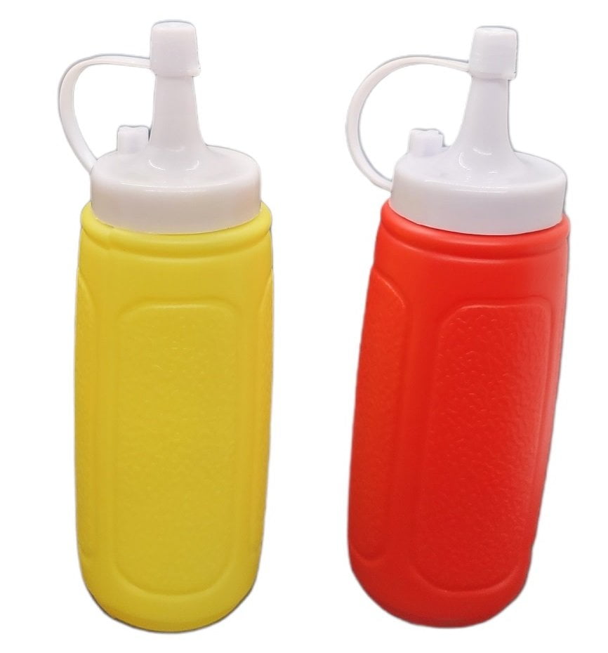 Handy Housewares 2 pc Squeezable Picnic Condiment 8 oz. Squeeze ...