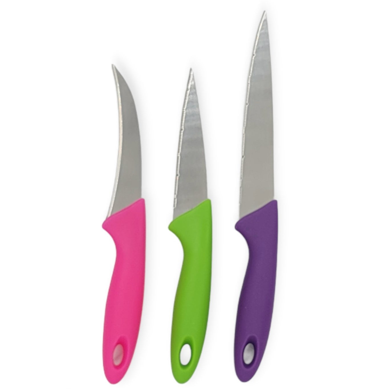 Handy Housewares 3 Piece Multi-Purpose Kitchen / Paring Knife Set ...