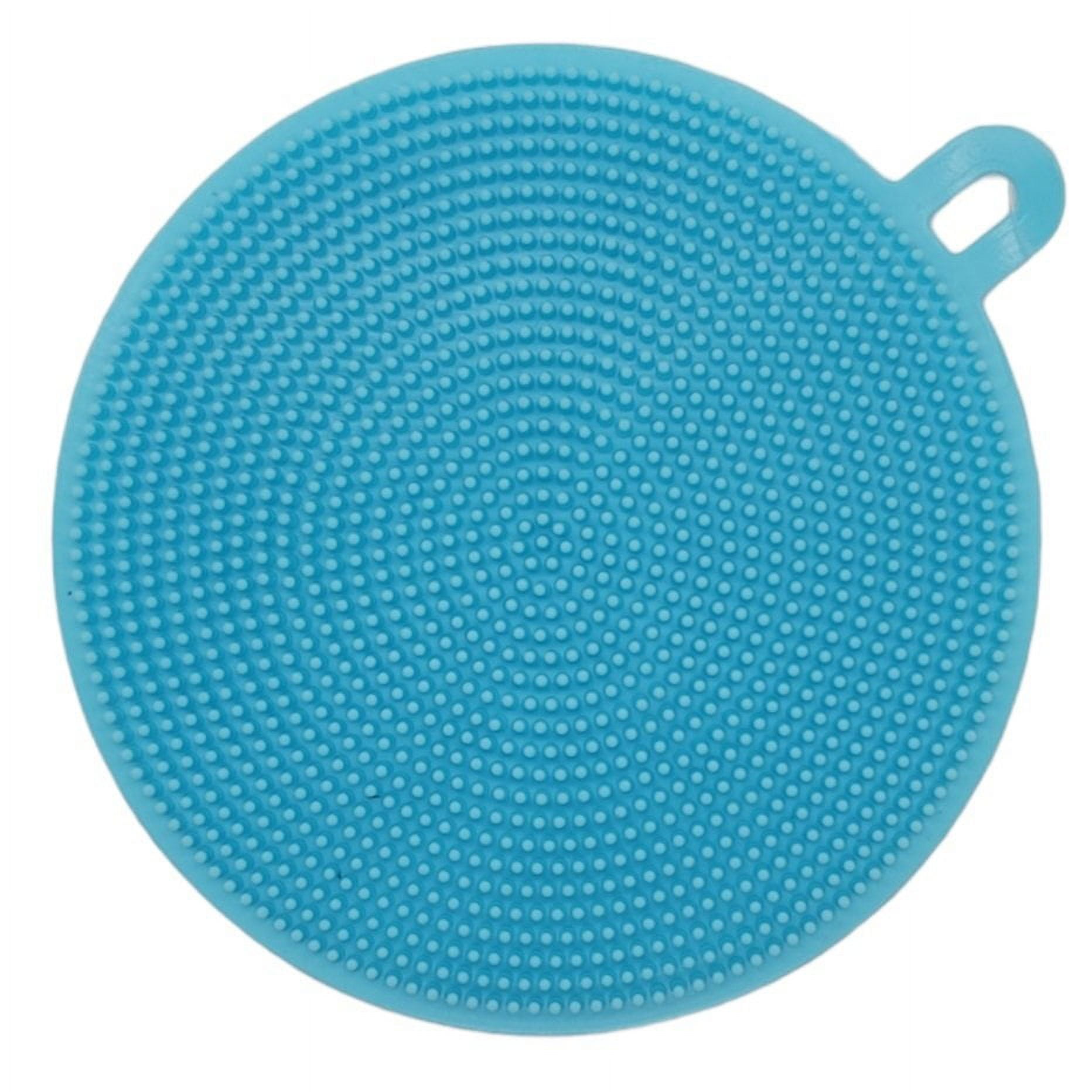 Handy Housewares 4" Round Silicone Dish Scrubbing Sponge / Vegetable ...