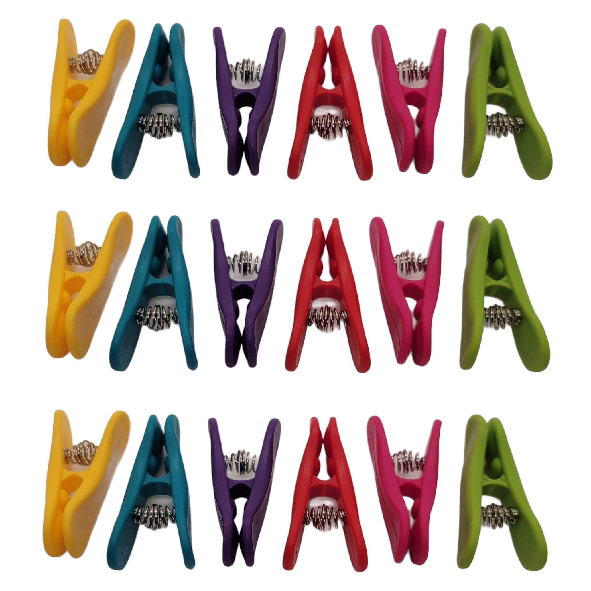 Handy Housewares 6-Piece Colorful Snack Bag Clips Set - Multi-Purpose ...