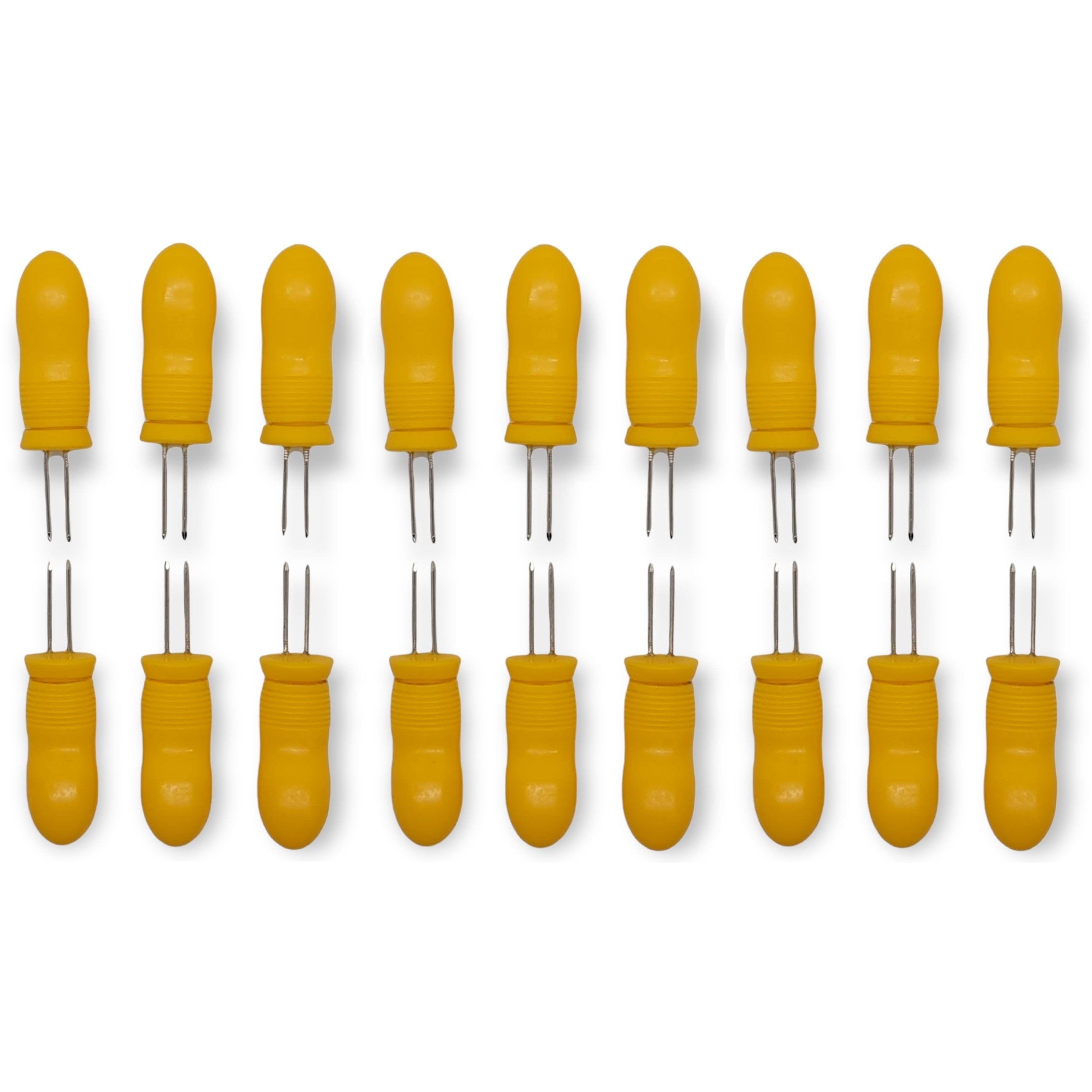 Handy Housewares 6 Piece Jumbo Corn Holders Corn Cob Skewers Handle Set ...