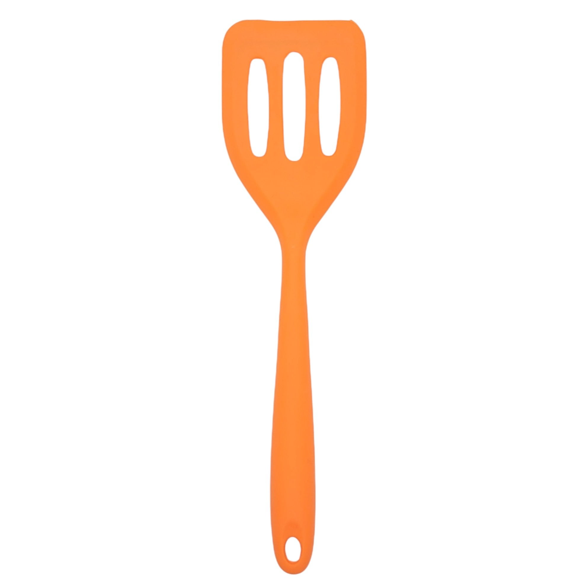 Handy Housewares 8" Long Non-Stick Silicone Mini Slotted Spatula Turner ...