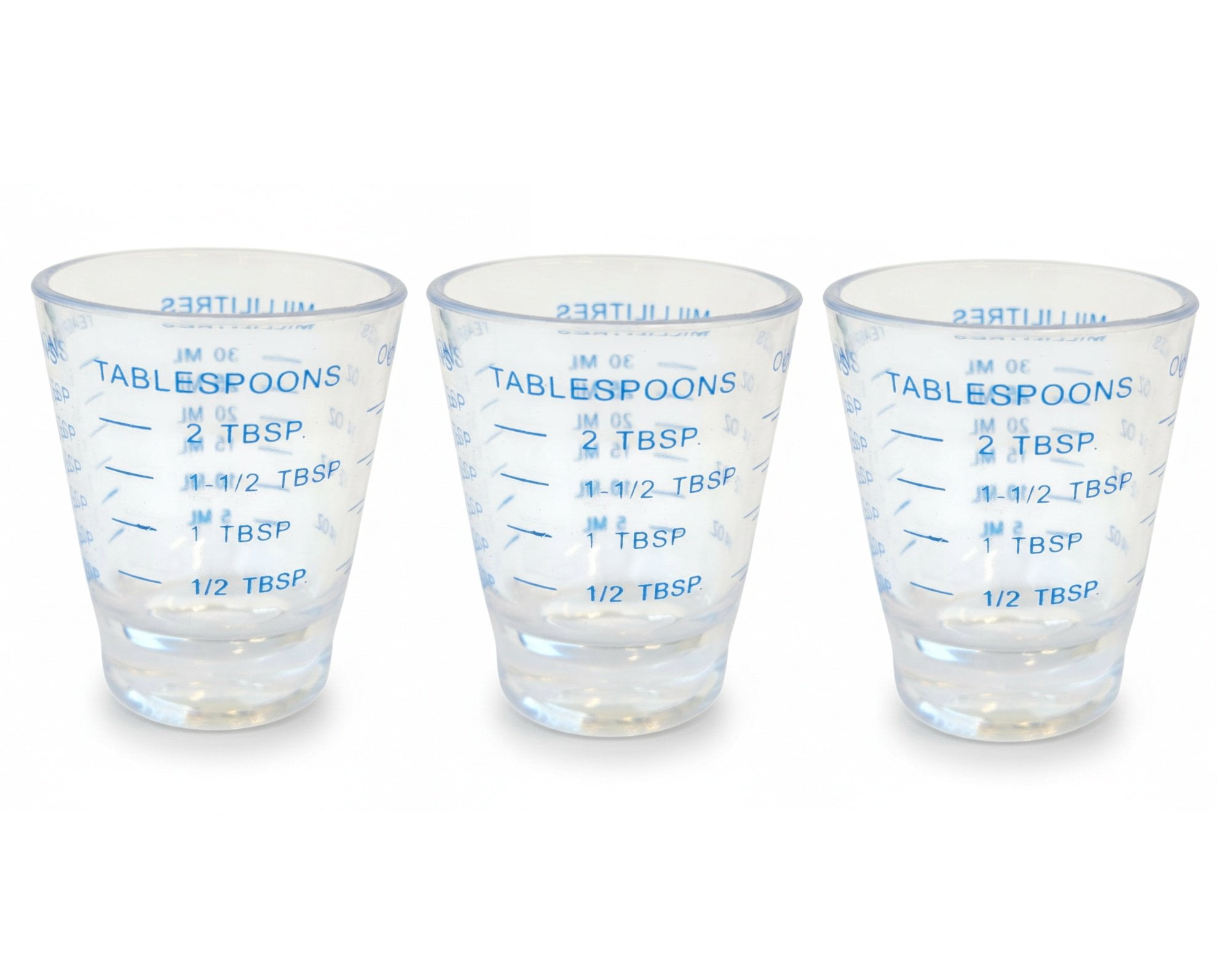 Handy Housewares Easy-Read Clear Plastic Measuring Shot Glass, Measure ...