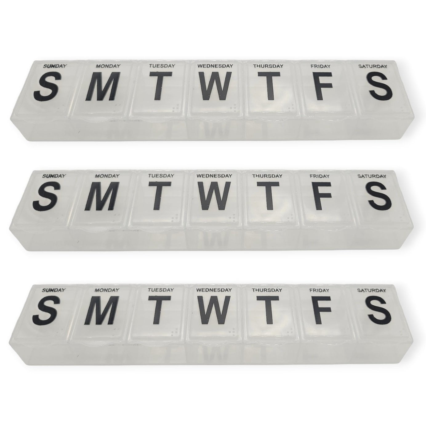 Handy Housewares Jumbo 7 Day Pill Box - Keeps Your Pills Organized in ...