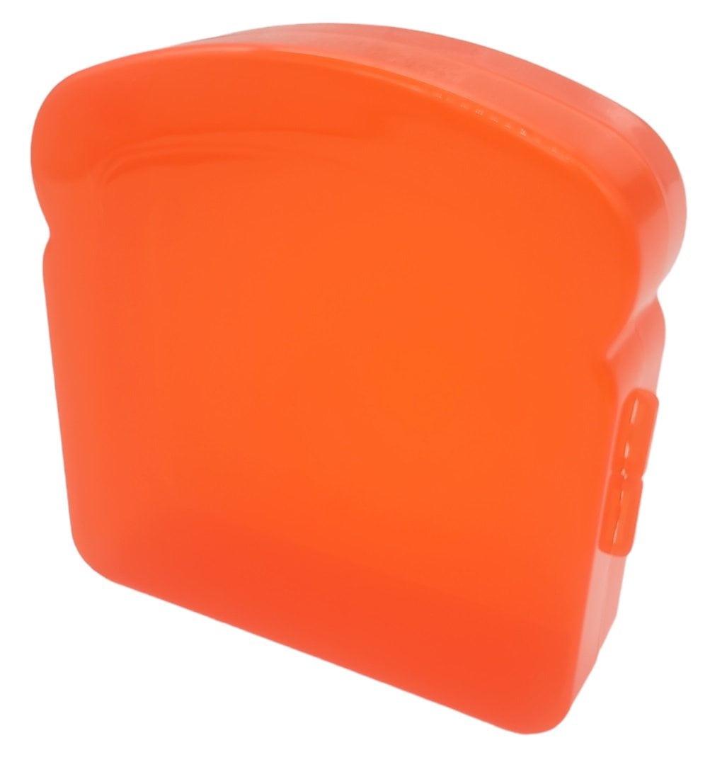 Handy Housewares Plastic Sandwich Holder Container - Great for Lunch ...