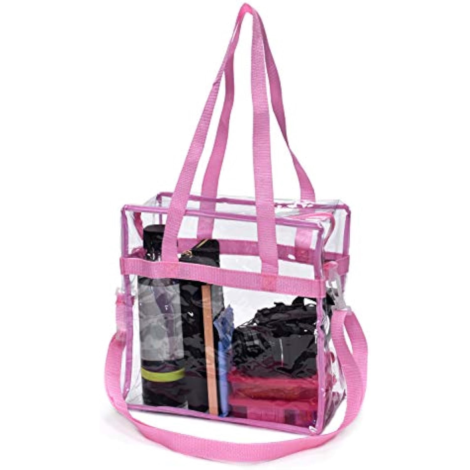 Handy Laundry Clear Tote Bag Stadium Approved - Shoulder Straps and ...