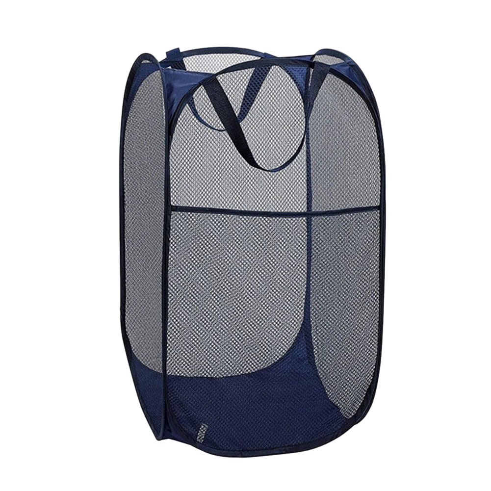 Handy Laundry Collapsible Mesh Pop Up Hamper with Wide Opening and Side ...