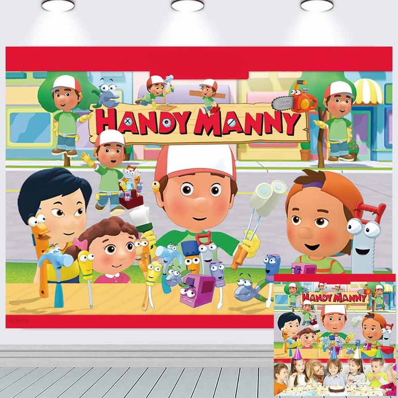 Handy Manny Backdrop Banner Party Supplies Poster Movie Theme ...