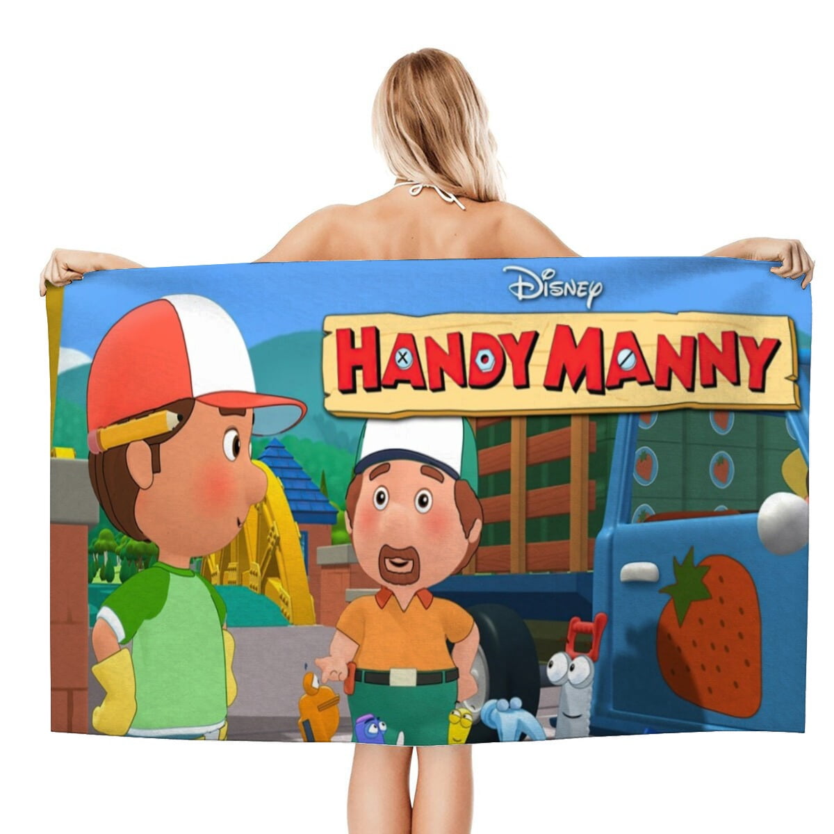 Handy Manny Gifts Beach Towel for Women Girl Birthday Inspired Fan Bath ...