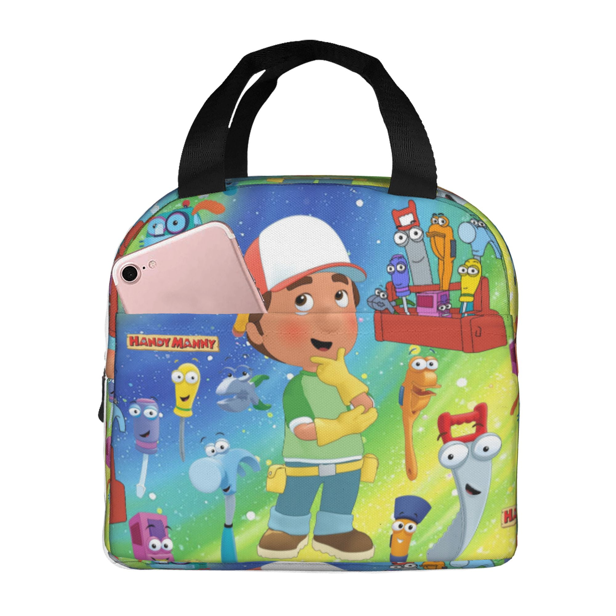 Handy Manny Lunch Bag Tote Shoulder Bags Insulated Lunch Box Picnic ...