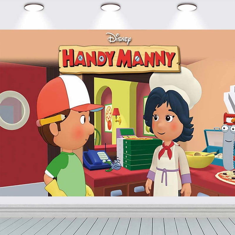 Handy Manny Taspestry Wall Decor Birthday Banner Backdrop Background ...