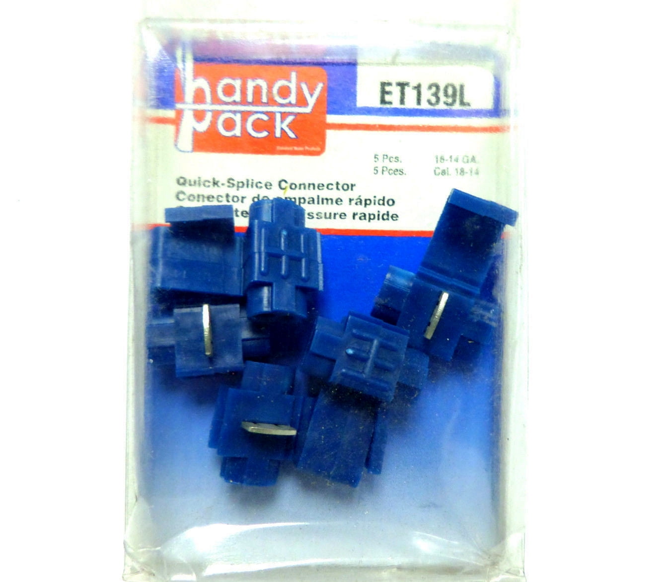 Handy Pack ET139L Quick Splice Connector 18-14 Gauge (5) Pieces ET-139 ...