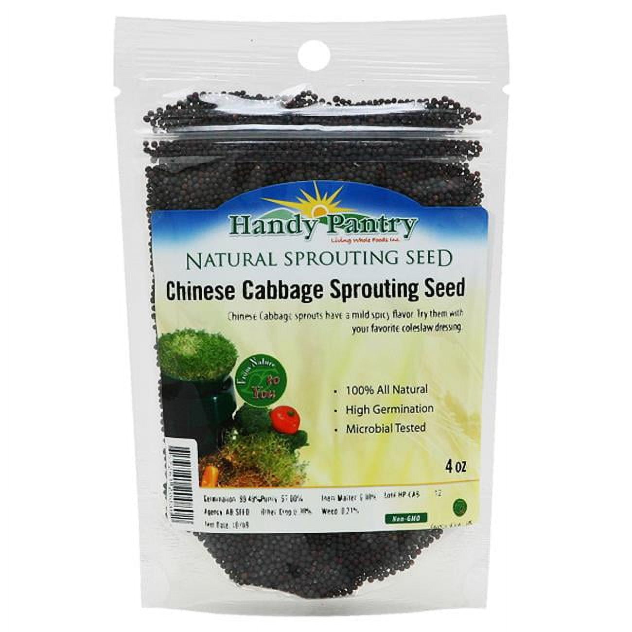 Handy Pantry CC-42 4 oz Chinese Cabbage Sprouting Seeds - Walmart.com