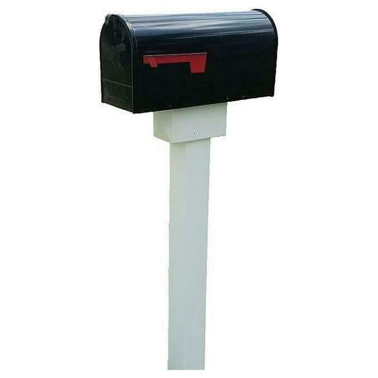 Handy Post HP-1W1 Sleeve Vinyl Mailbox, White, 42-in H x 8-in L x 5-in ...