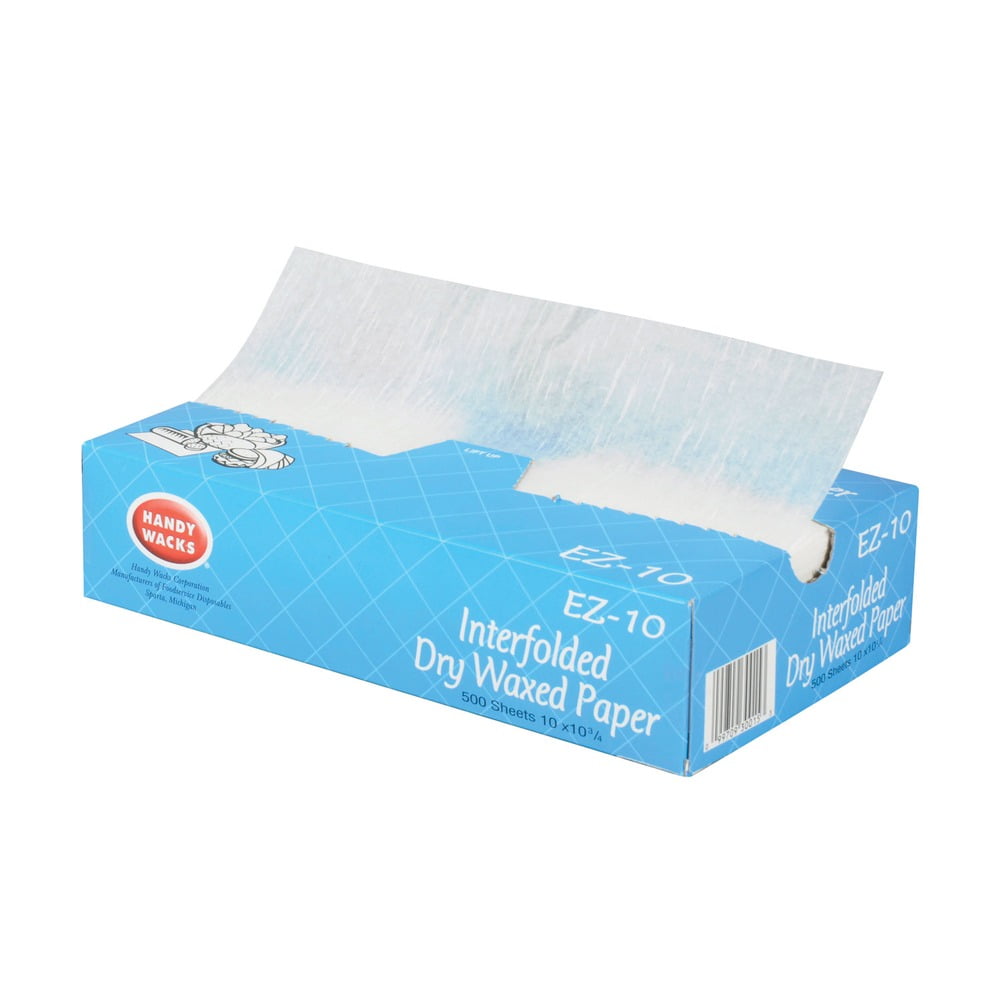 Handy Wacks EZ10 10.75 in. x 10 in. Interfolded Dry Waxed Paper Deli ...