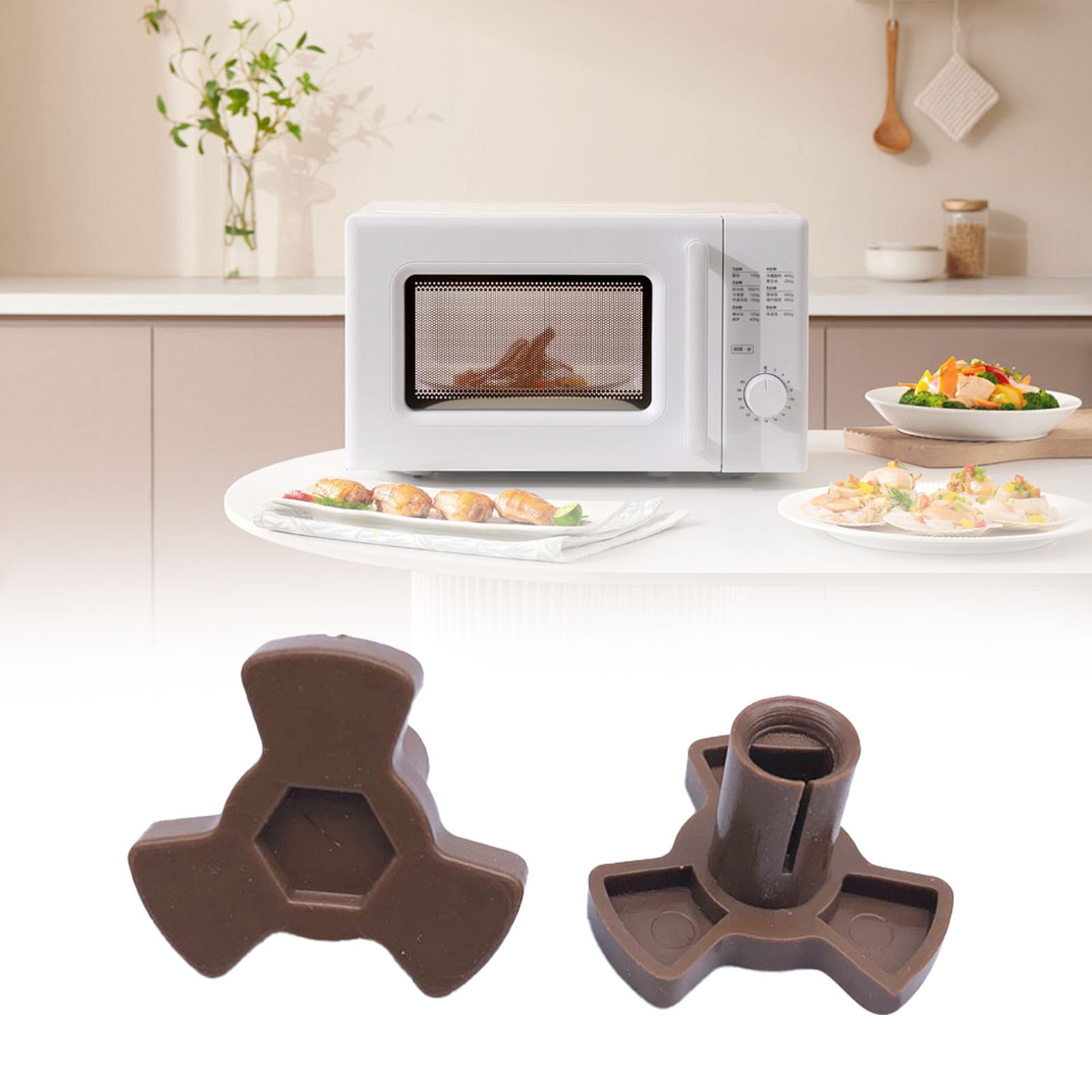 HandyHome Microwave Spinner Replacement Y-Bracket Drive Hub & Glass ...