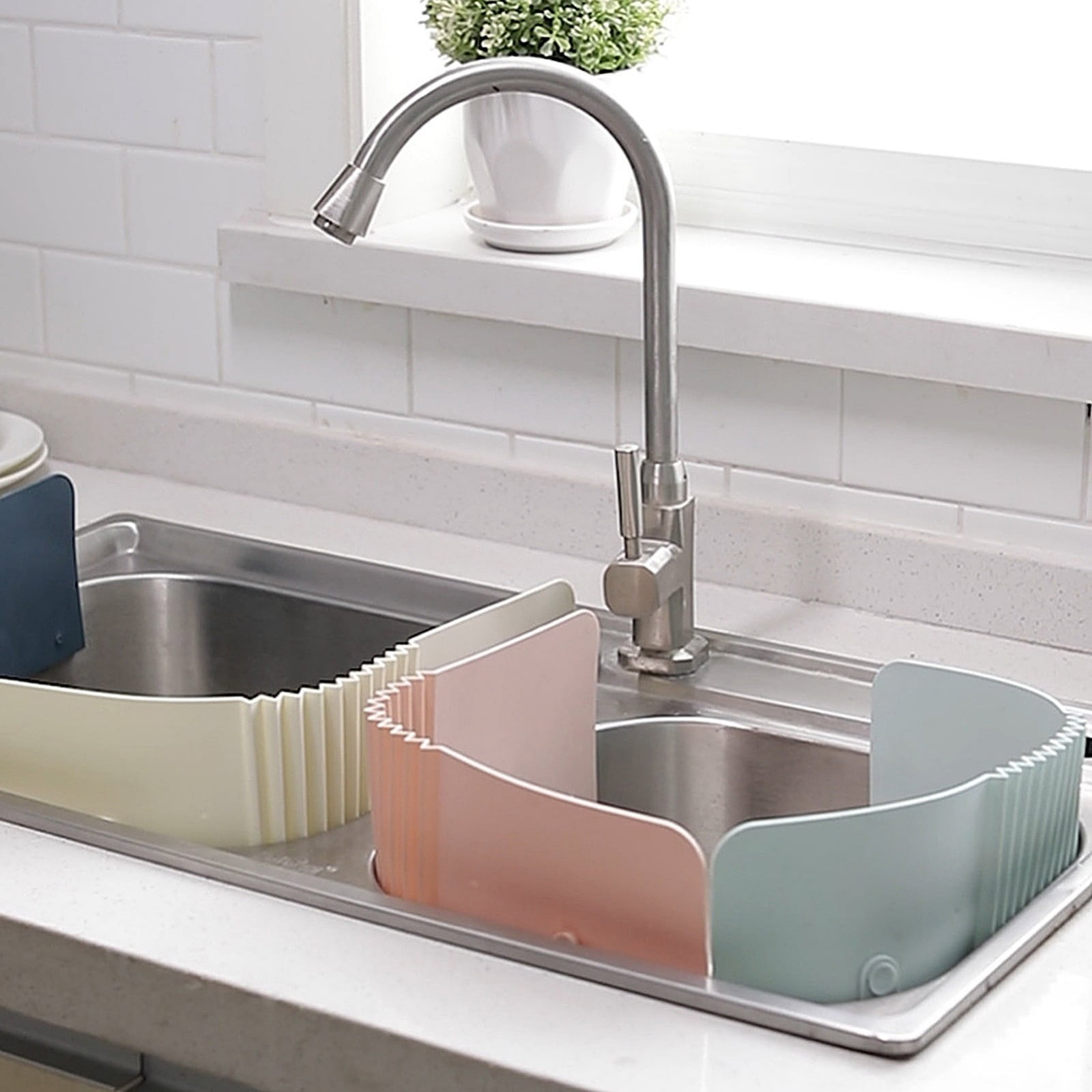 HandyHome Splash Guard for Sink Cistern Countertop, Bendable Splash ...