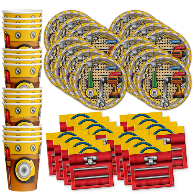 Handyman Birthday Party Supplies - Tool Party Supplies - Carpenter ...