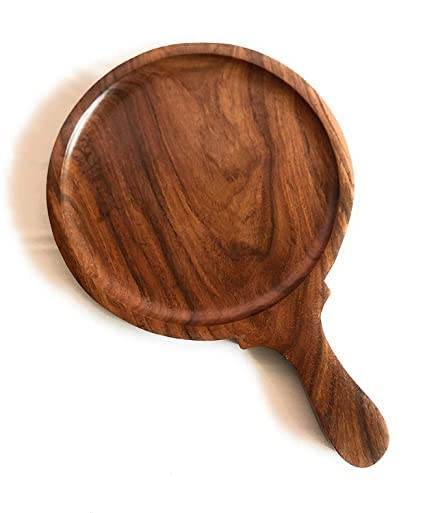 Handyytwwisst Pizza Plate Wooden Serving Pizza Plate Brwon - Walmart.com