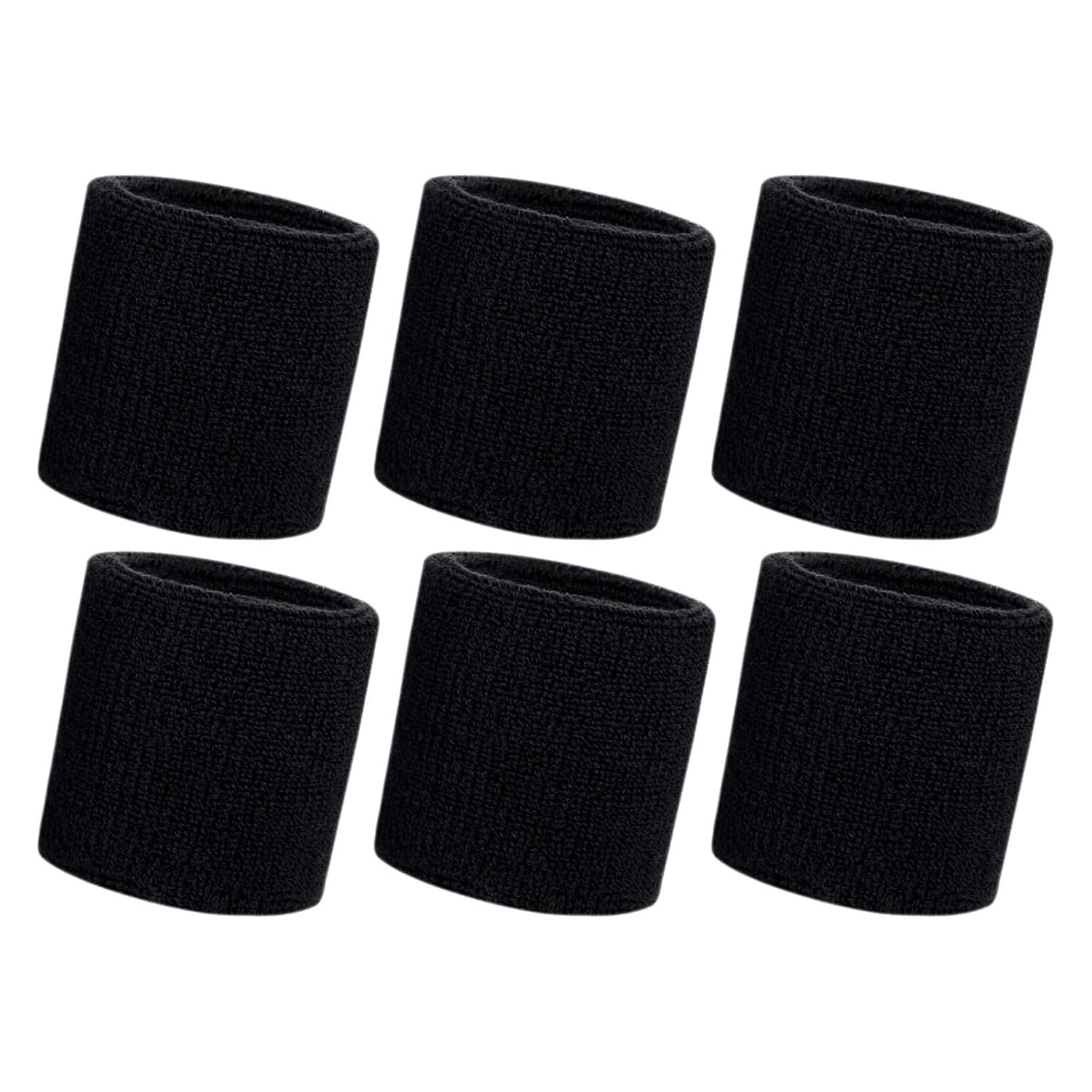 Hanerdun 6PCS Sports Wristbands Sweatbands Wrist Bands for Women Men ...