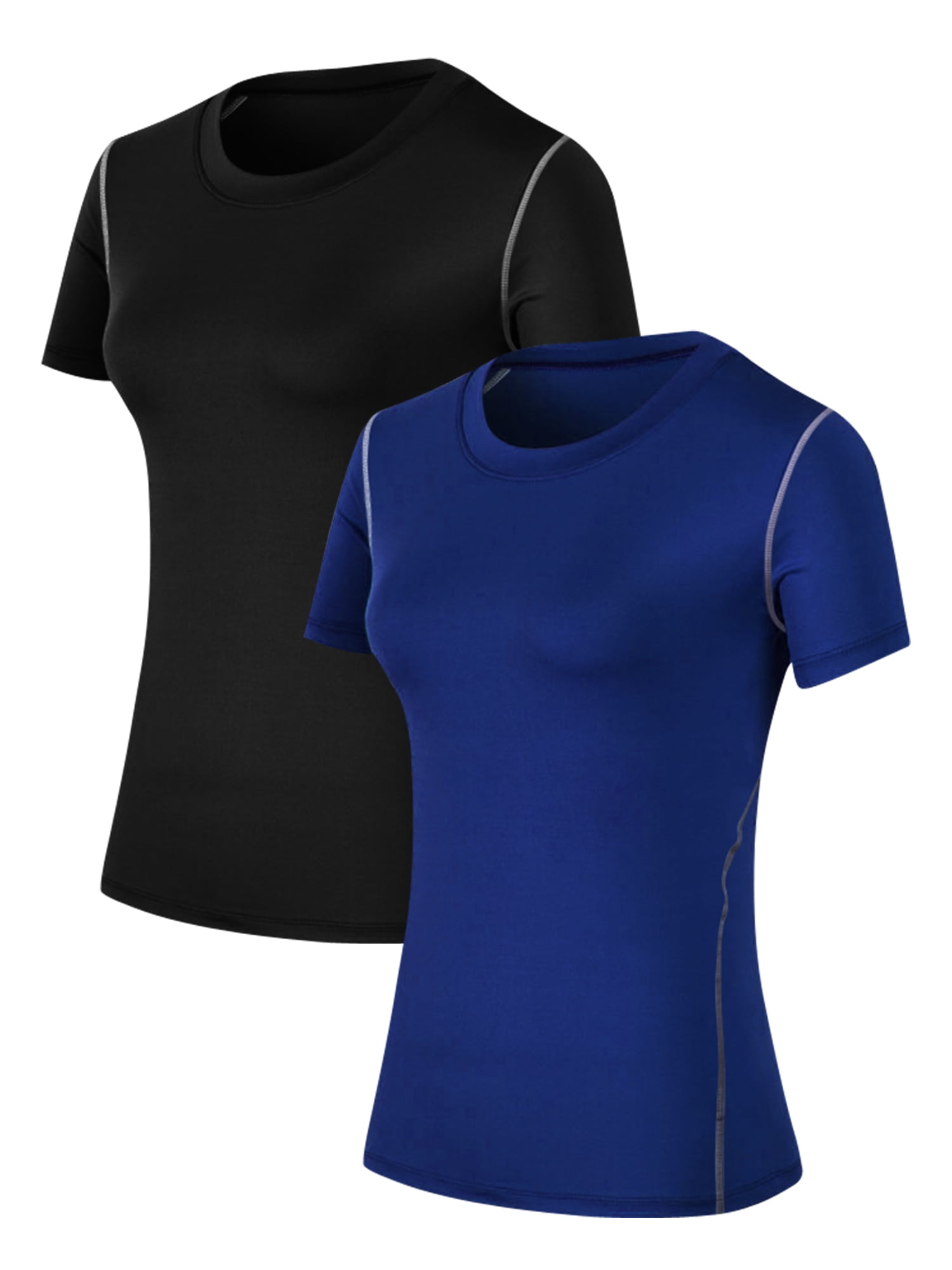Hanerdun Athletic Shirts for Women Quick Dry Workout Yoga Tops Slim Fit ...
