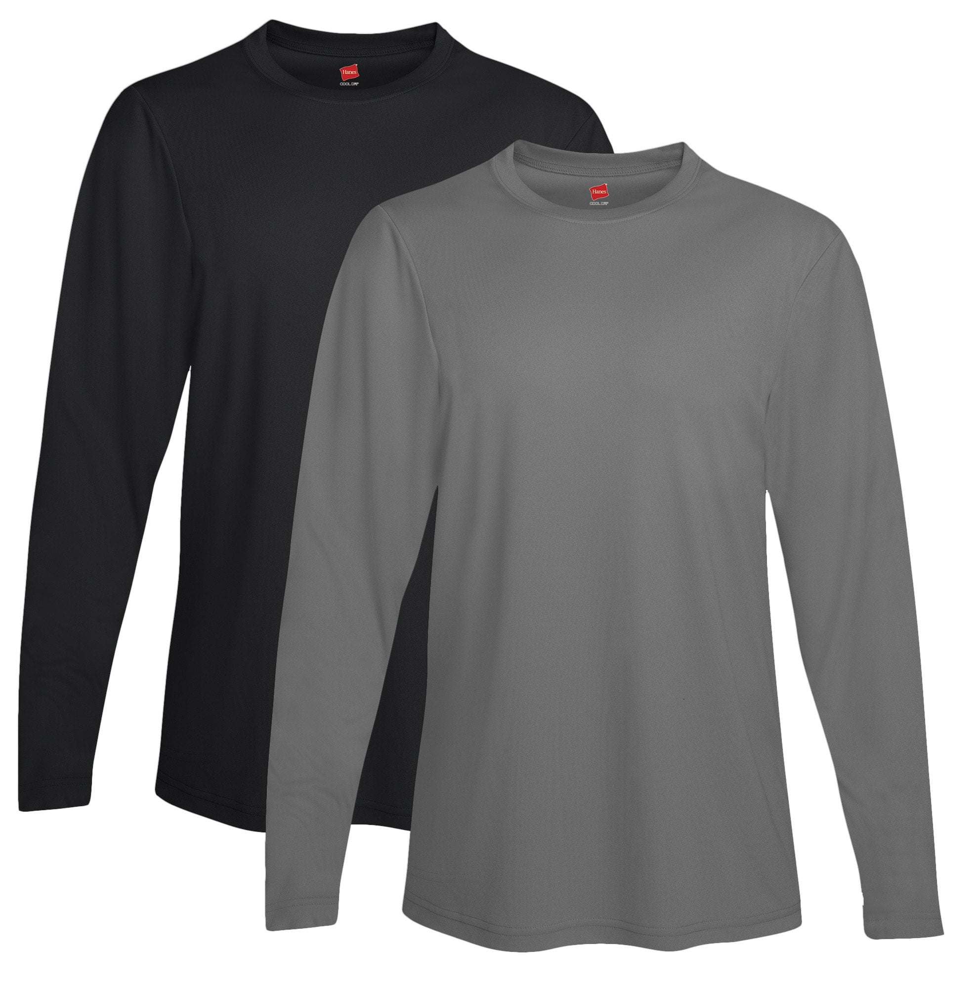 Hanes Mens Sport™ FreshIQ™ Cool DRI® Long Sleeve Tee (Pack of 2) (1 ...