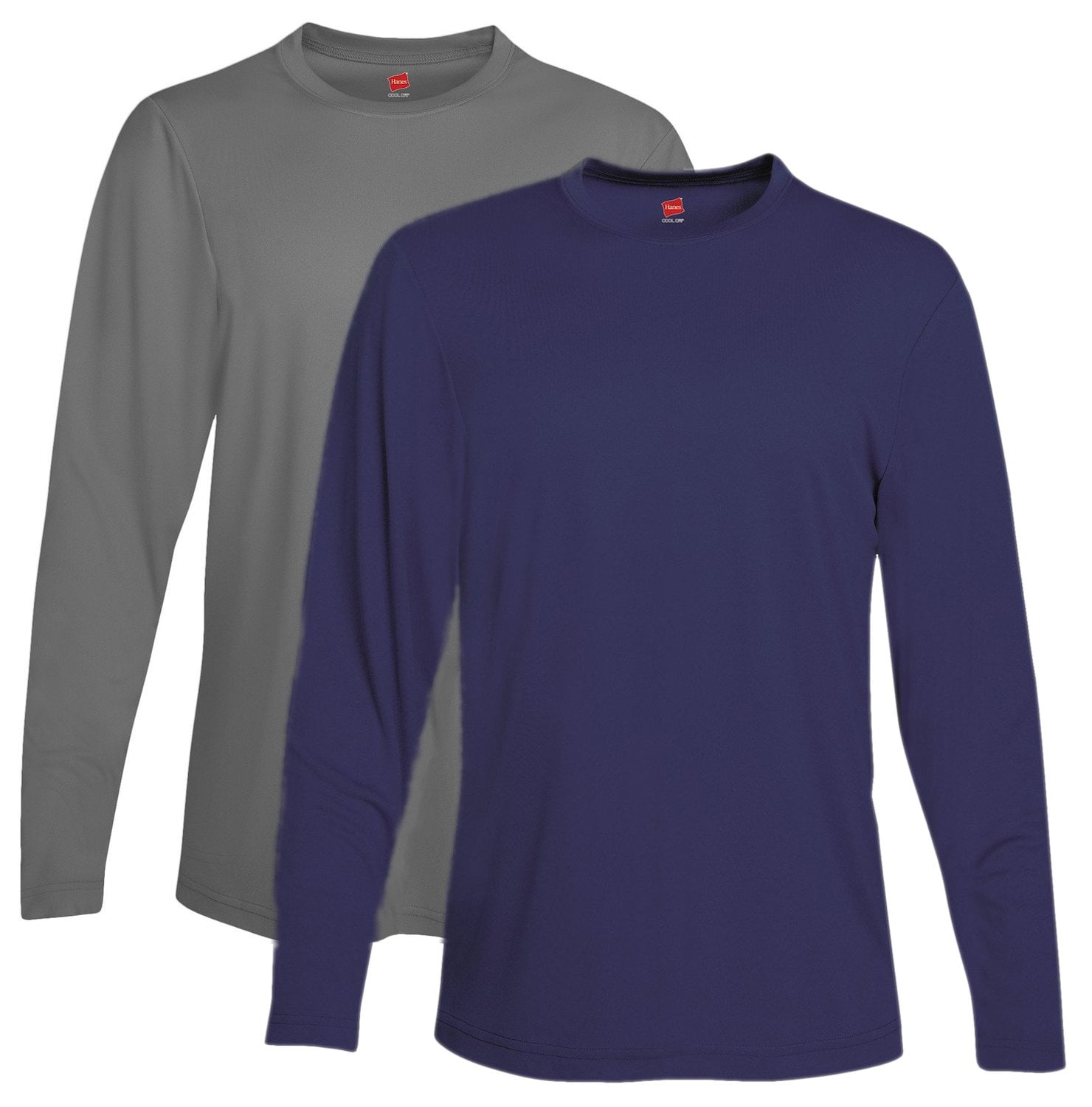 Hanes Mens Sport™ FreshIQ™ Cool DRI® Long Sleeve Tee (Pack of 2) (1 ...