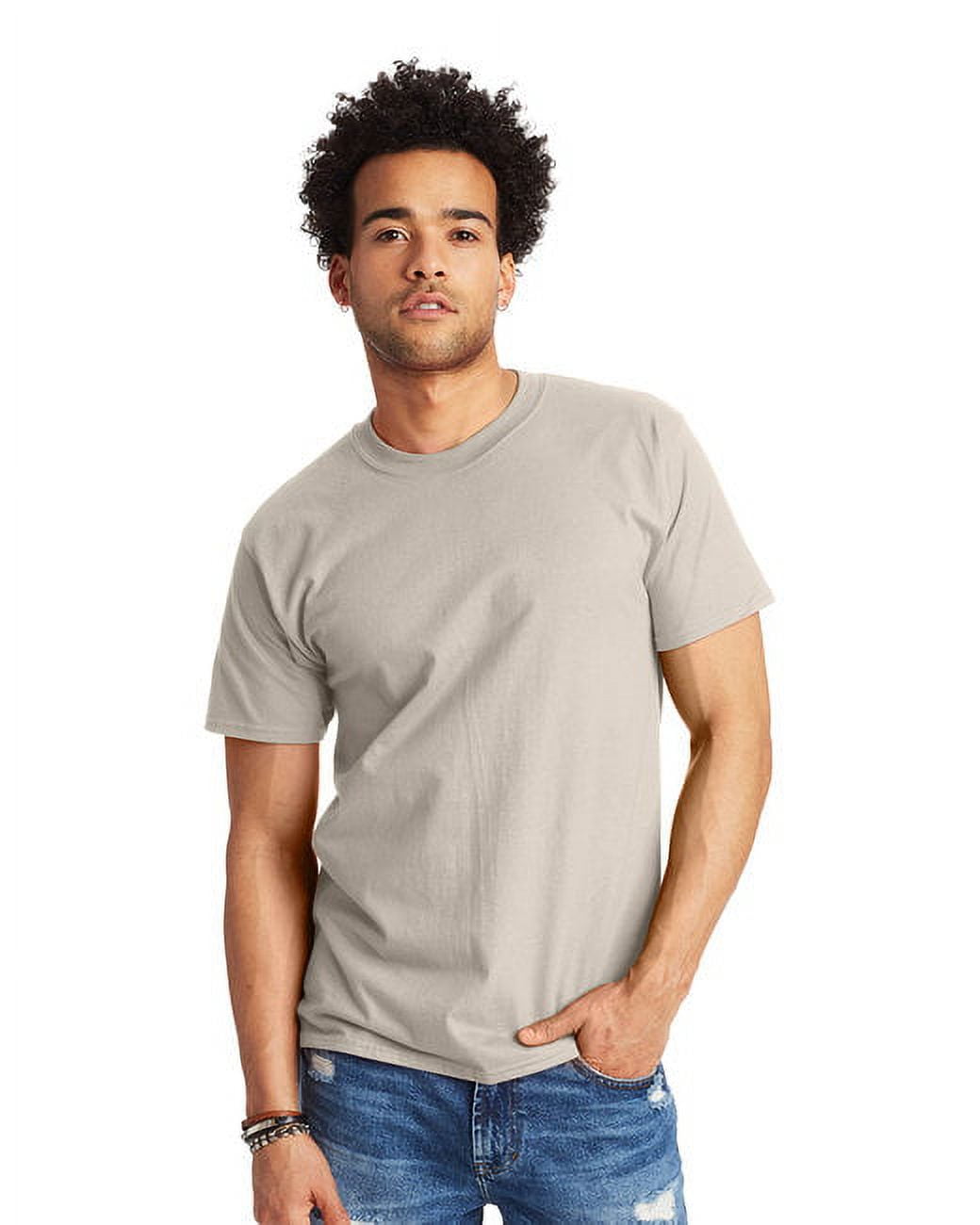Hanes 5180 Beefy-T - 100 Cotton T-Shirt - Walmart.com