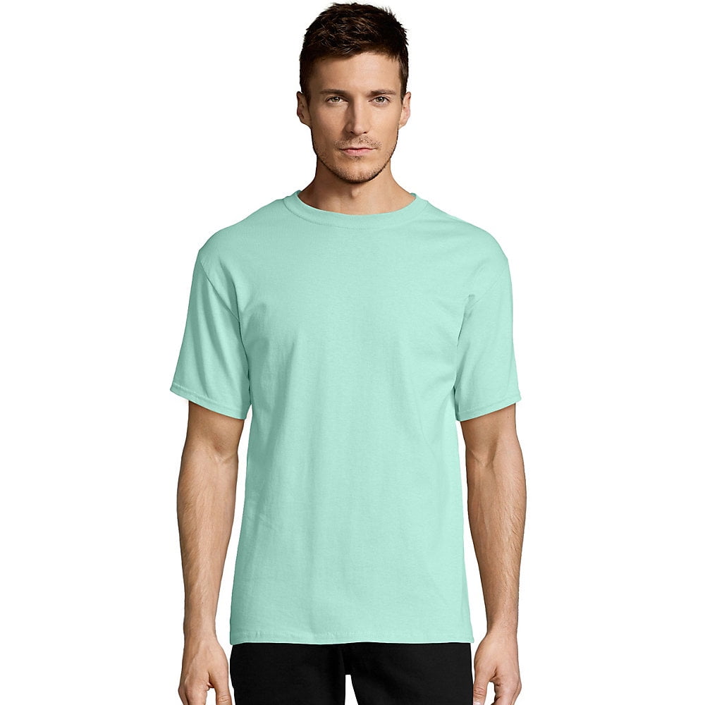 HANES 5250T MEN'S 6.1 OZ. T-SHIRT, Clean Mint, M - Walmart.com