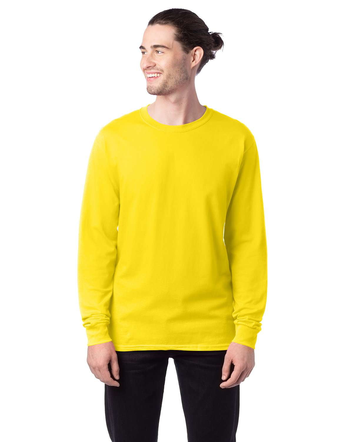 Hanes 5286 Adult Essential-T Long Sleeve T-Shirt - Walmart.com