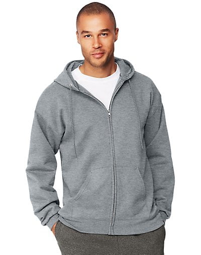 Hanes 9.7 oz. Cotton 90/10 Full Zip Hood (F280) Light Blue, 2XL ...