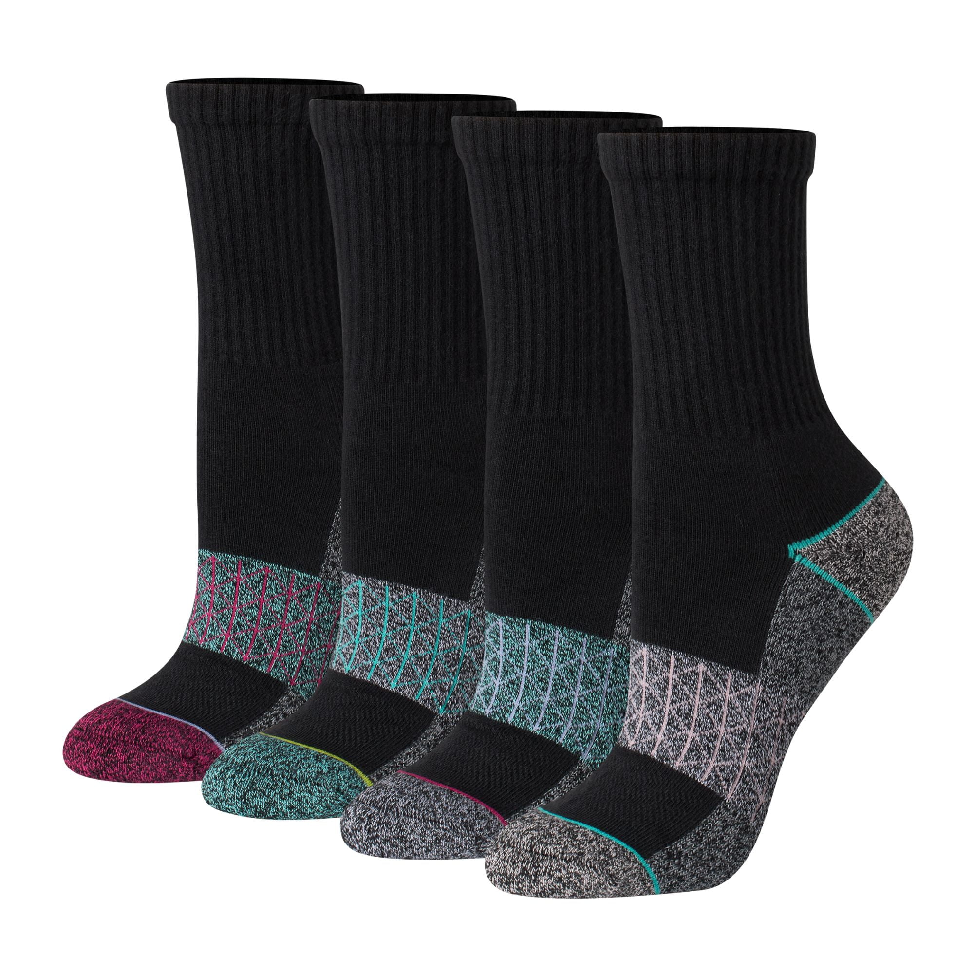 Hanes Women's Crew Socks, Absolute Comfort, 4-Pack, Size 5-9 - Walmart.com