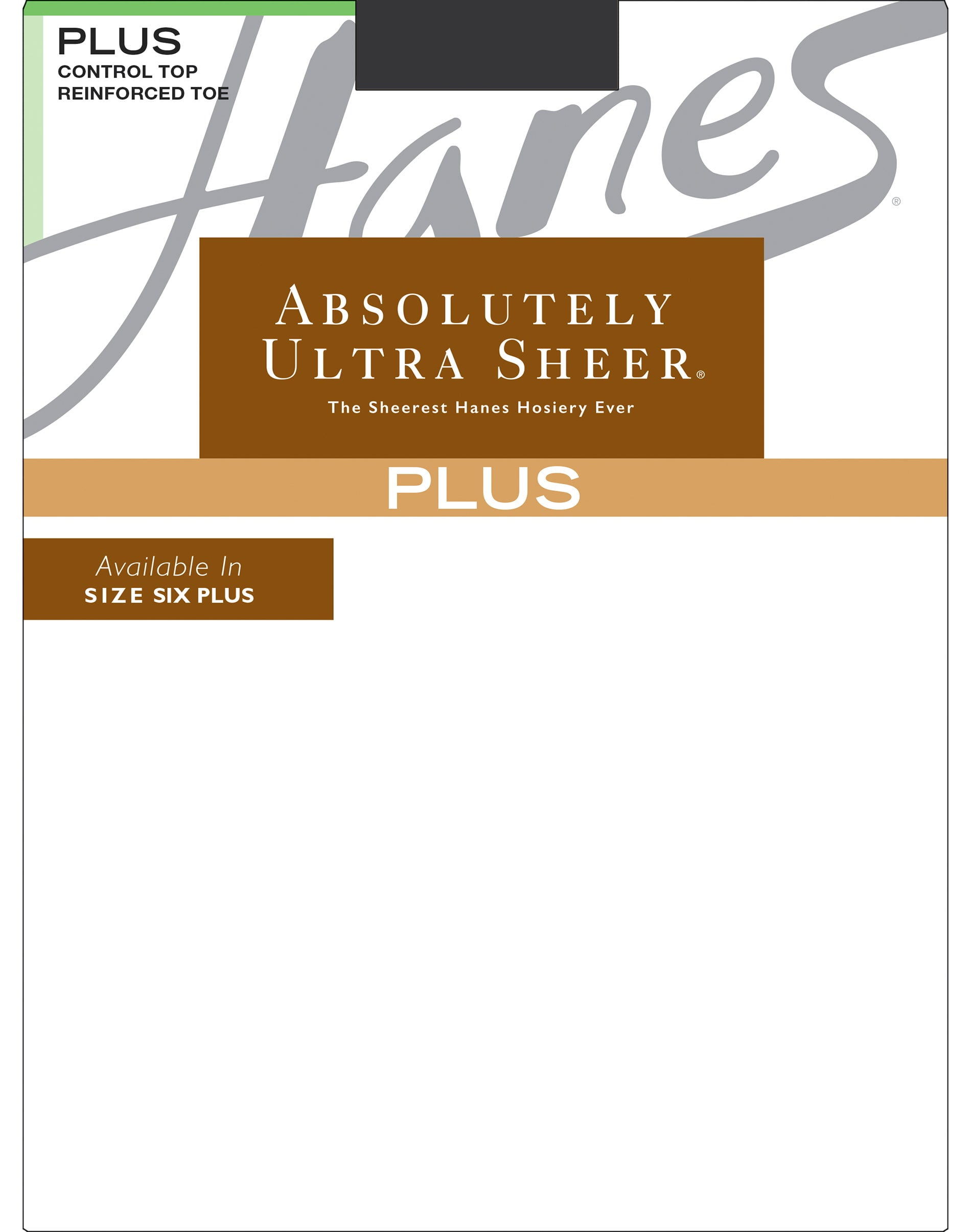 Hanes Absolutely Ultra Sheer Control Top Pantyhose With Reinforced Toe