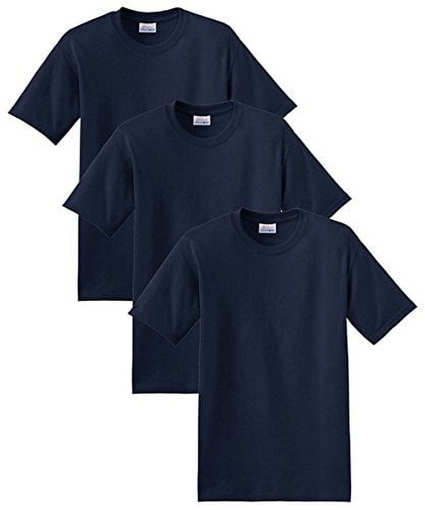 Hanes Heavyweight 50/50 T (Pack of 3) 3 Navy - Walmart.com