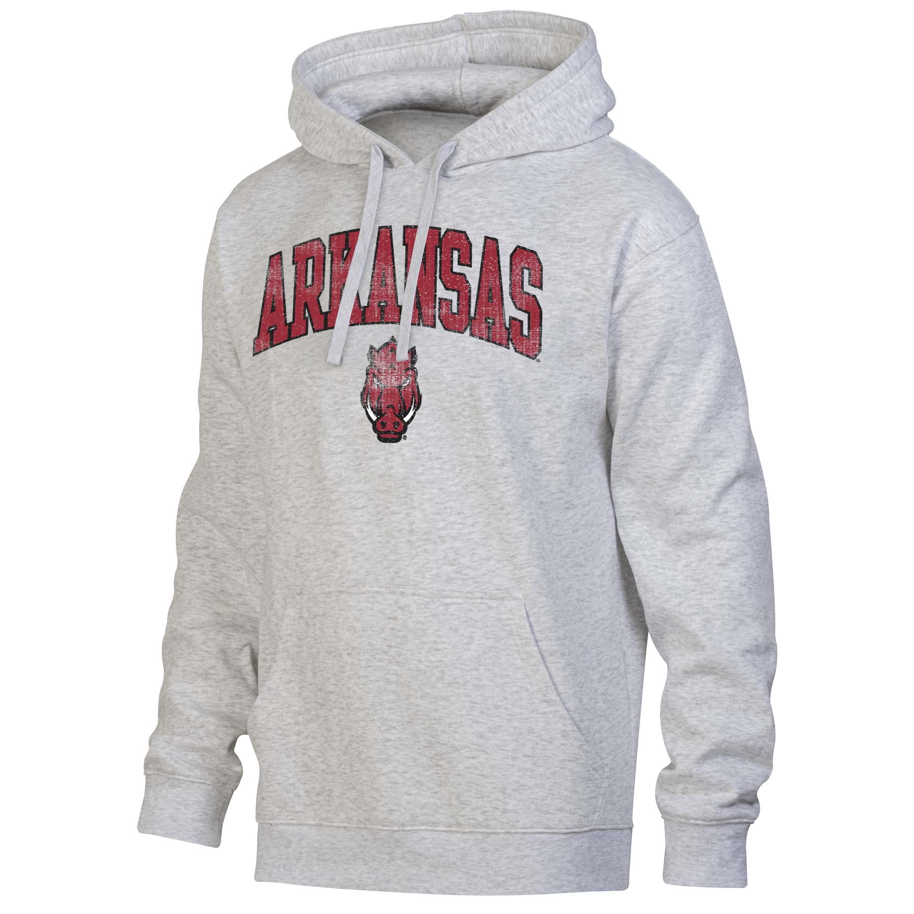 Hanes Arkansas Razorbacks Ash Gray Fleece Hood - Walmart.com