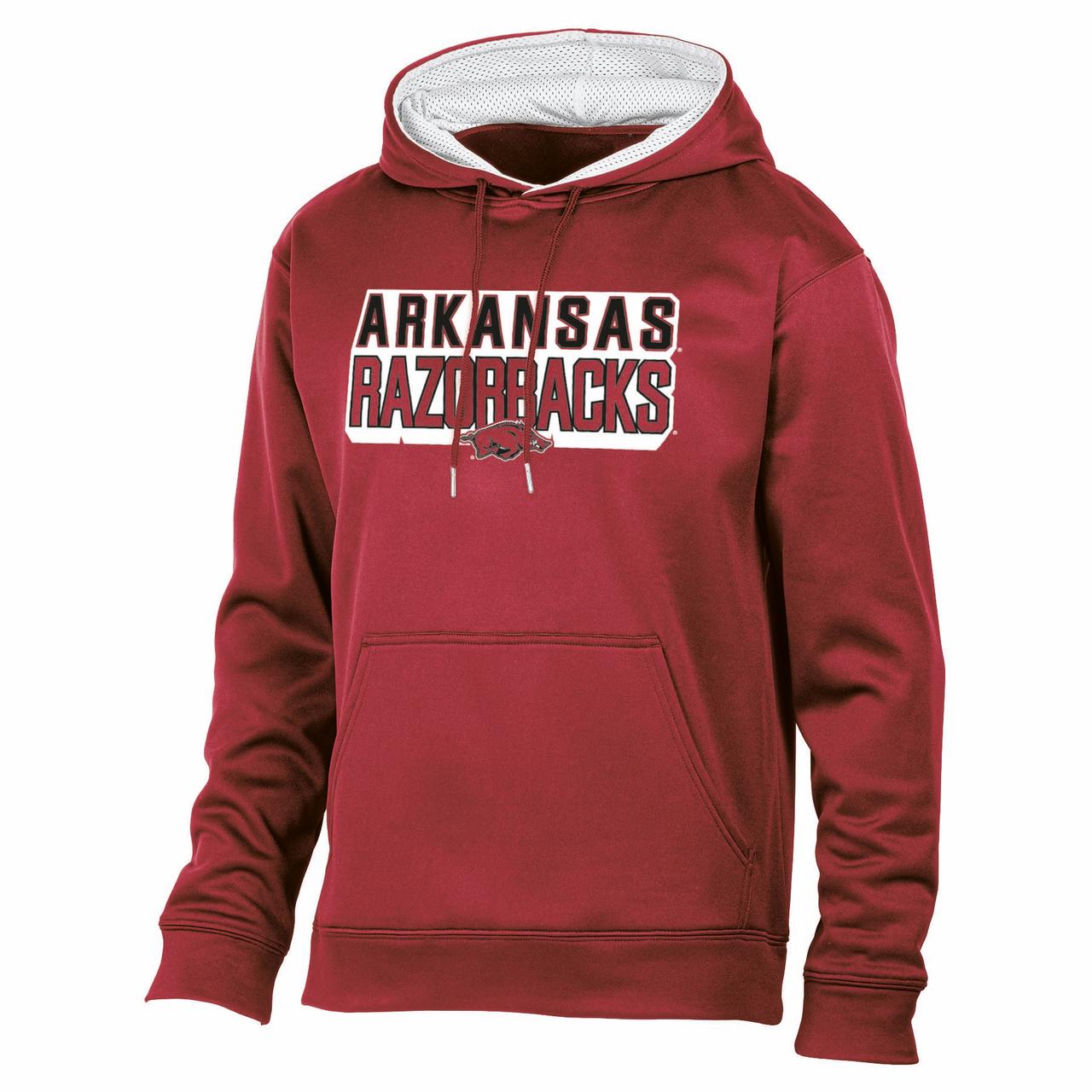 Hanes Arkansas Razorbacks Synthetic Fleece Hood with Kangaroo Pocket ...